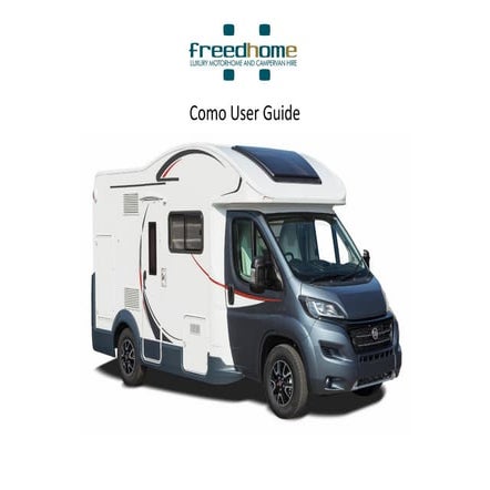 Como | Motorhome User Manual | Freedhome | PDF