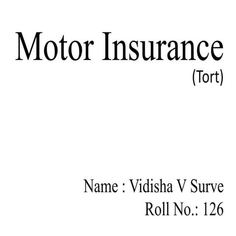 Indian Insurance industry, motor tariffs | PDF
