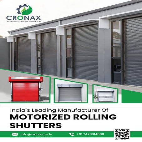 Motorized Rolling Shutters Catalogue | Cronax Industries | PDF