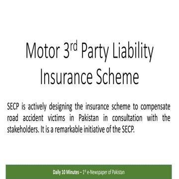 Motor Liability Insurance Scheme | PPTX