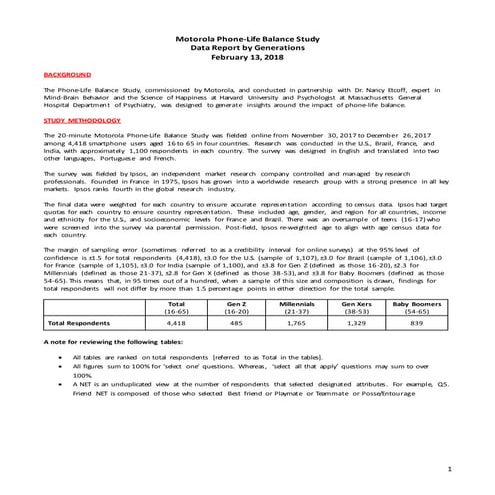 Motorola Phone-Life Balance Study | PDF