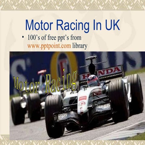 Motor racing2 opp | PPT