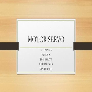 Motor servo | PPTX
