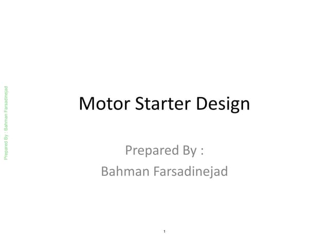 Motor starter | PPT
