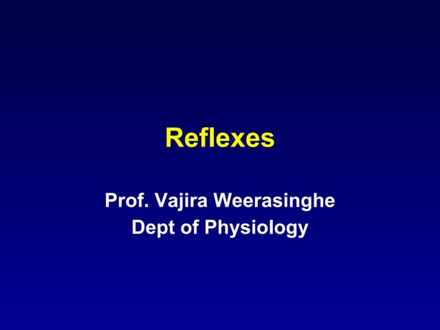H reflex (Hoffmann's Reflex) | PPT