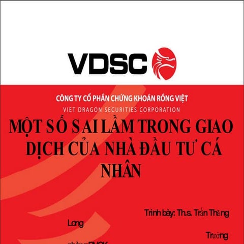 Mot So Sai Lam Cua Nha Dau Tu Ca Nhan | PPT