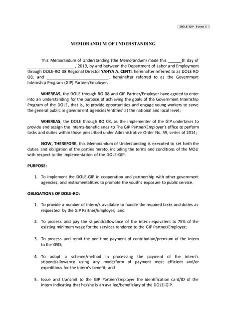 POEA Standard Employment Contract for Various Services | PDF | Human ...
