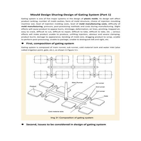 Mould Design Sharing-Design of Gating System (Part 1) | PDF