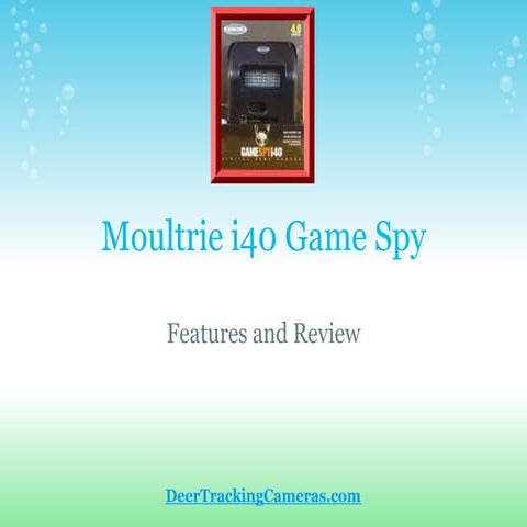 Moultrie I40 Game Spy | PPT