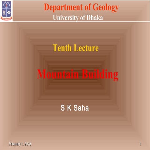 Mountain buildings-Geomorhology Chapter | PPT
