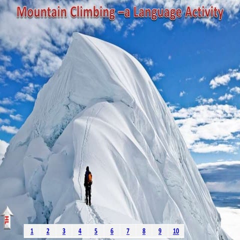 Mountain climbing: a language activity | PPT