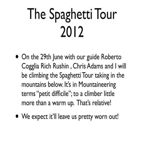 Spaghetti Tour 2012 | KEY