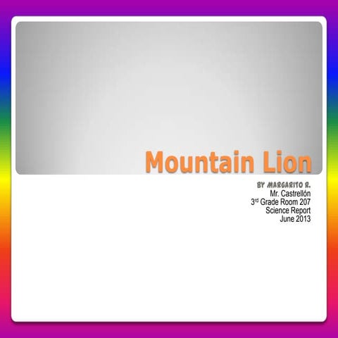 Mountain Lion by Margarito | PPT