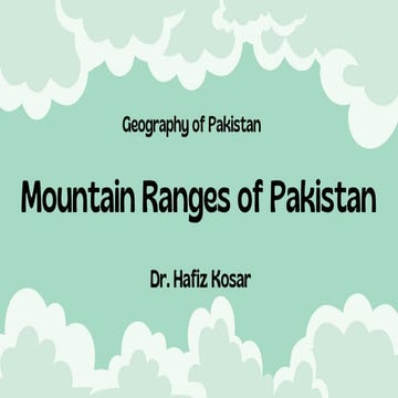 Mountain Ranges of Pakistan .pdf | Asia Travel | Travel Locations
