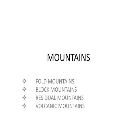 Mountains | PPTX