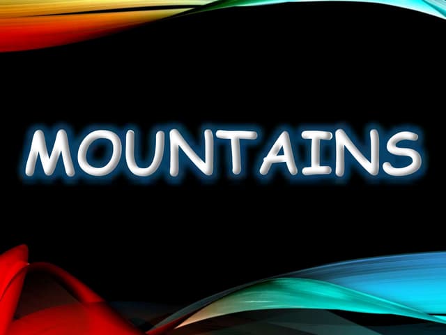 Presentation on mountain ecosystem | PPTX