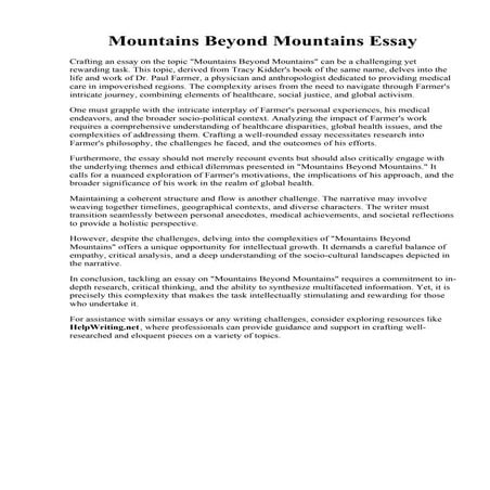 Mountains Beyond Mountains Essay.pdf
