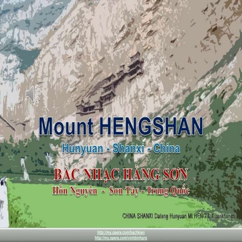 Mount HENGSHAN -Hunyuan -SHANXI-CHINA | PPSX