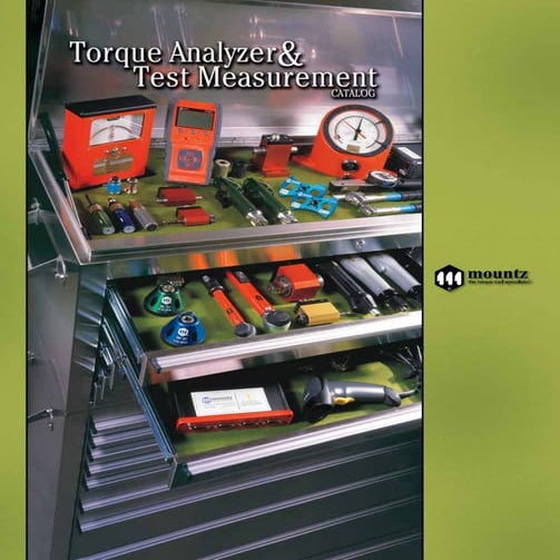 Mountz torqueanalyzerandmeasurementcatalog | PDF