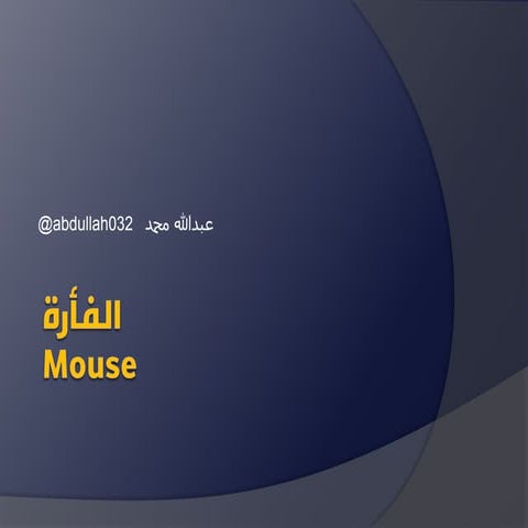Mouse (ar) الفـأرة | PDF