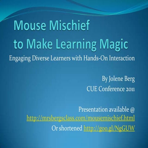 Mouse mischief draft | PPTX | Education