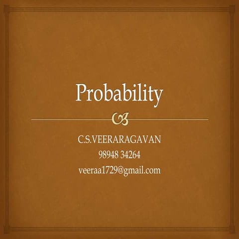 Mouse multiple probability | PPSX