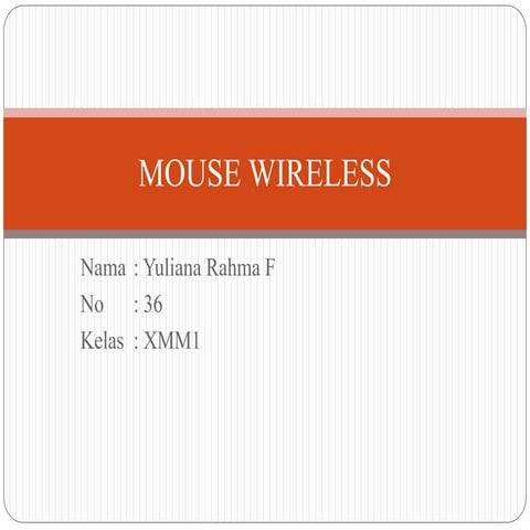 Mouse wireless | PPTX