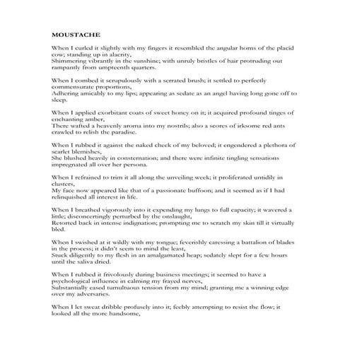 Moustache | DOC | Shaving | Personal Care