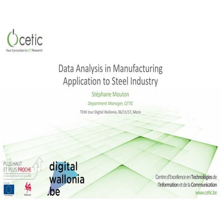 Data Analysis in Manufacturing Application to Steel Industry | PPT