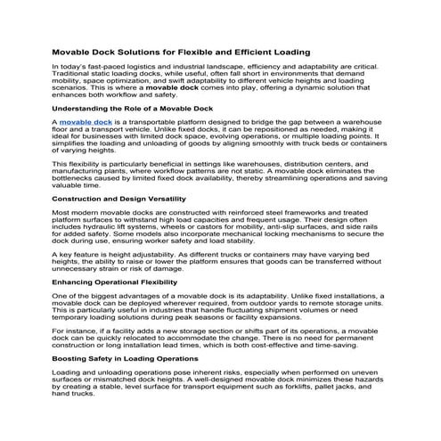 Movable Dock Solutions for Flexible and Efficient Loading.docx