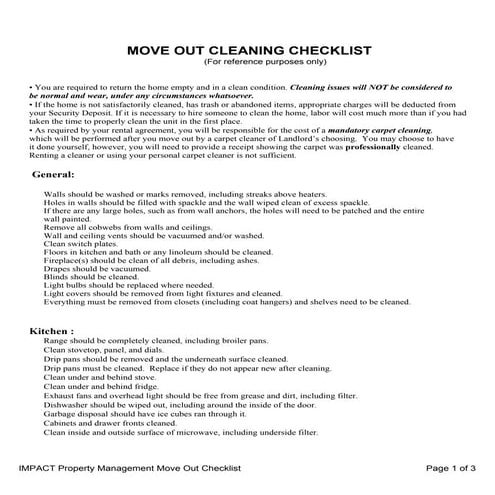 Move out cleaning_checklist (1) | PDF