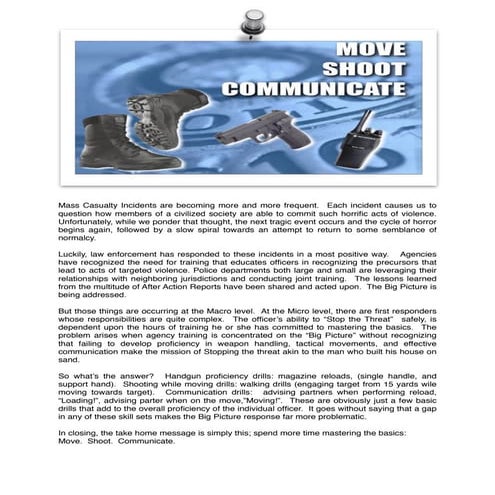 Move shoot communicate | PDF