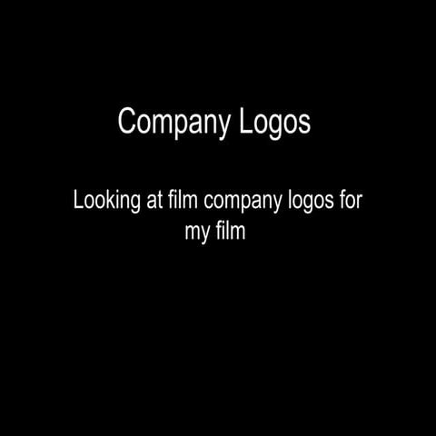 Movie company logos | PPT