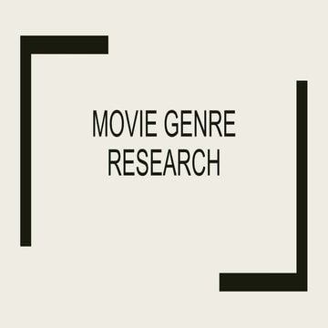Movie genre research | PPT