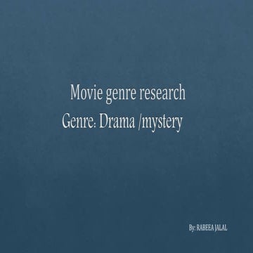 Moviegenreresearch | PPT