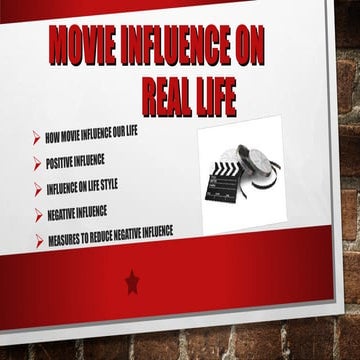 Movie influence | PPT