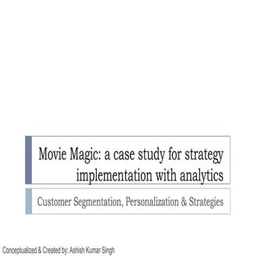 A case study on Movie Retail Business | PPT