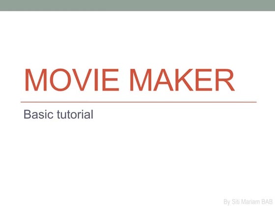 Movie Maker | PPT