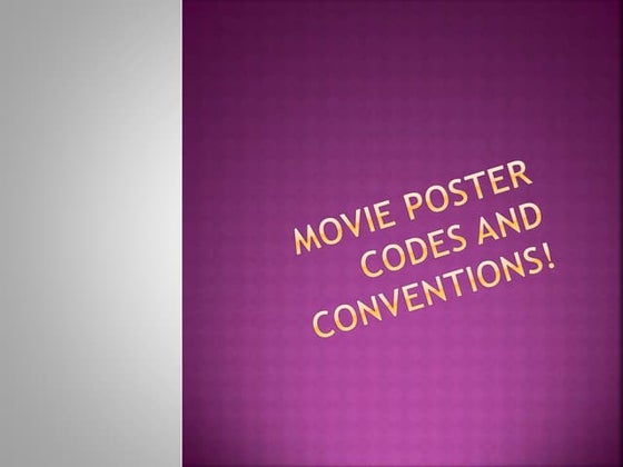 Poster analysis horror | PPT