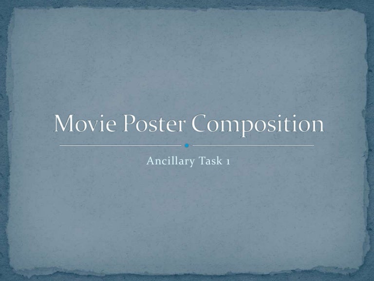 Movie poster composition