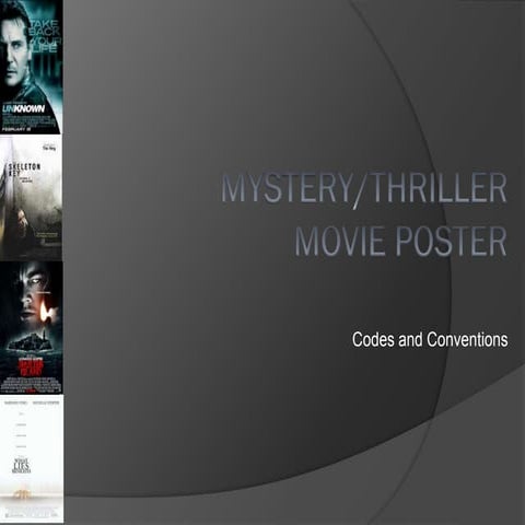 Movie Poster Codes and Conventions | PPTX