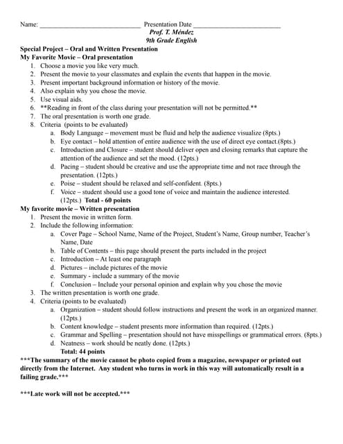 Script For Perfect Presentation | PDF