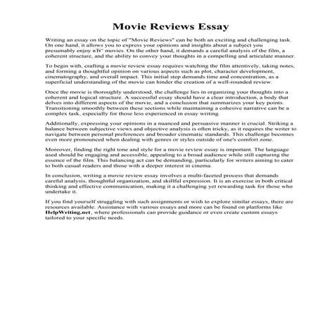 Movie Reviews Essay.pdf