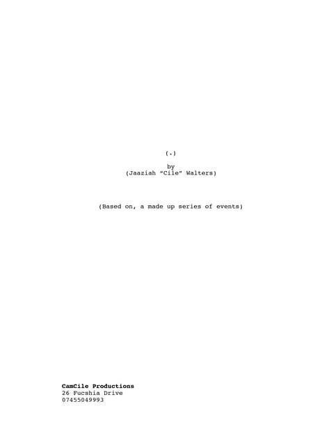 Media shooting script backstage | PDF