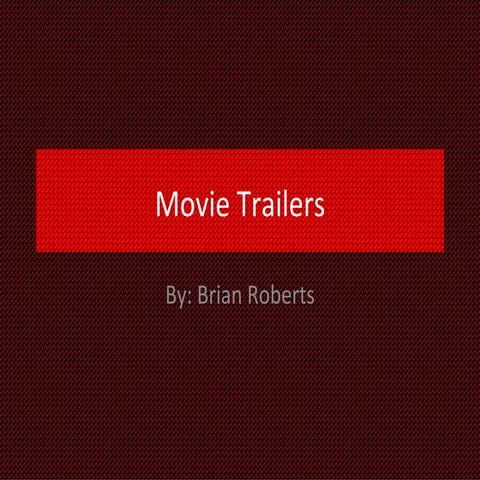 Movie Trailers | PPT