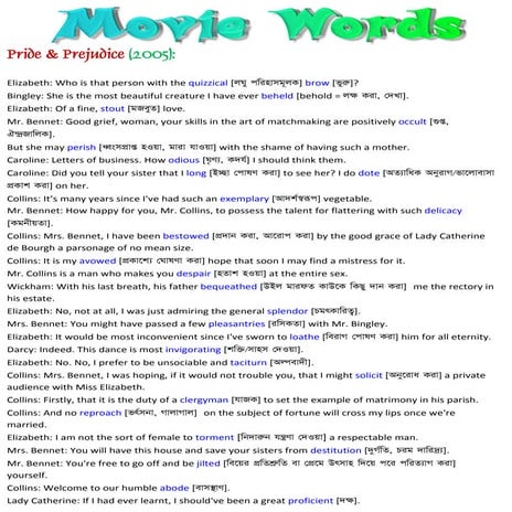 Movie words[ tanbircox.blogspot.com] | PDF