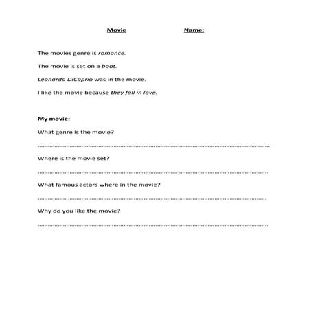 Movie worksheet. | DOCX