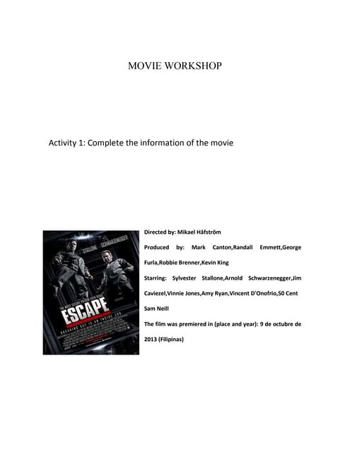 Escape plan workshop | PDF