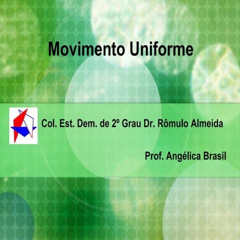 Movimento uniforme | PPTX