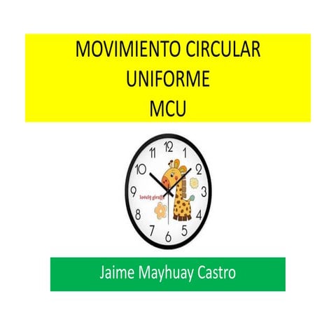 Movimiento circular | PPTX